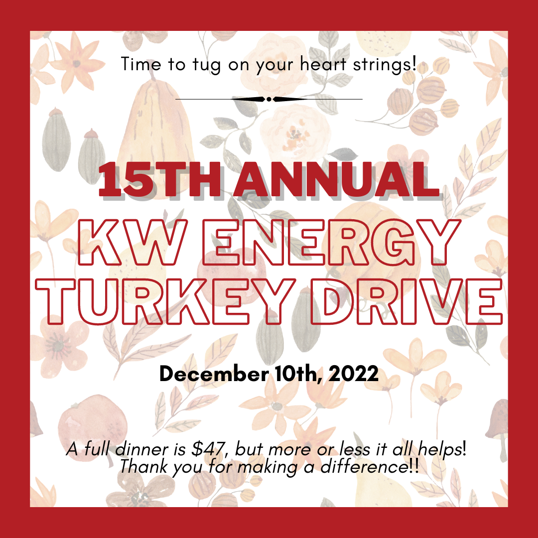 15th ANNUAL KW ENERGY TURKEY DRIVE - KW Insider