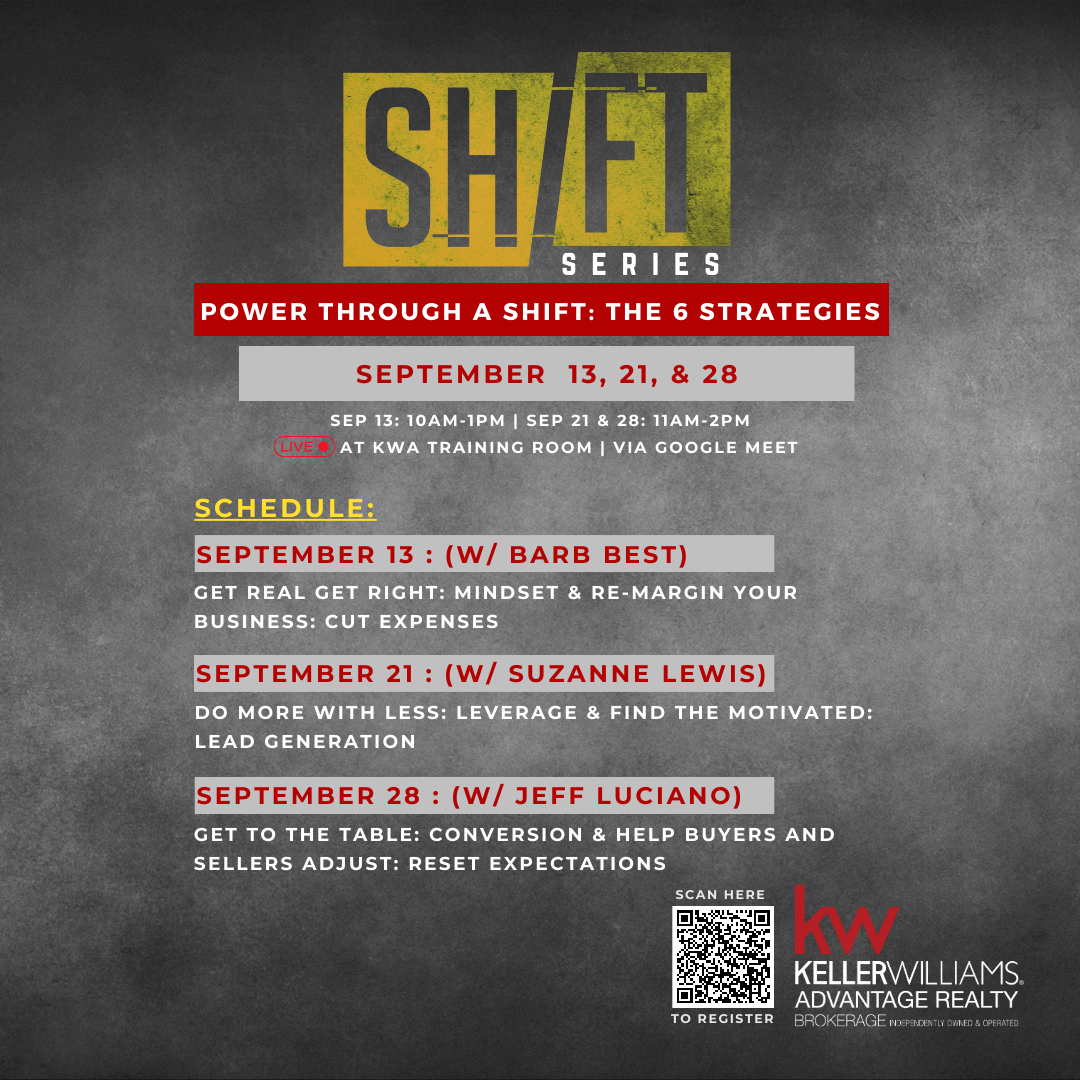 KWA - Shift Series Power Through a Shift - The Six Strategies - KW Insider